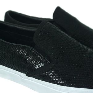 Vans | Shoes | Vans Classic Slip On Pebble Snake Black Mens | Poshmark